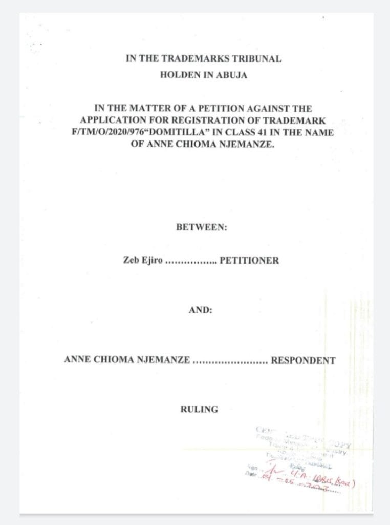 Domitilla Ownership Battle: How Zeb Ejiro conquered Anne